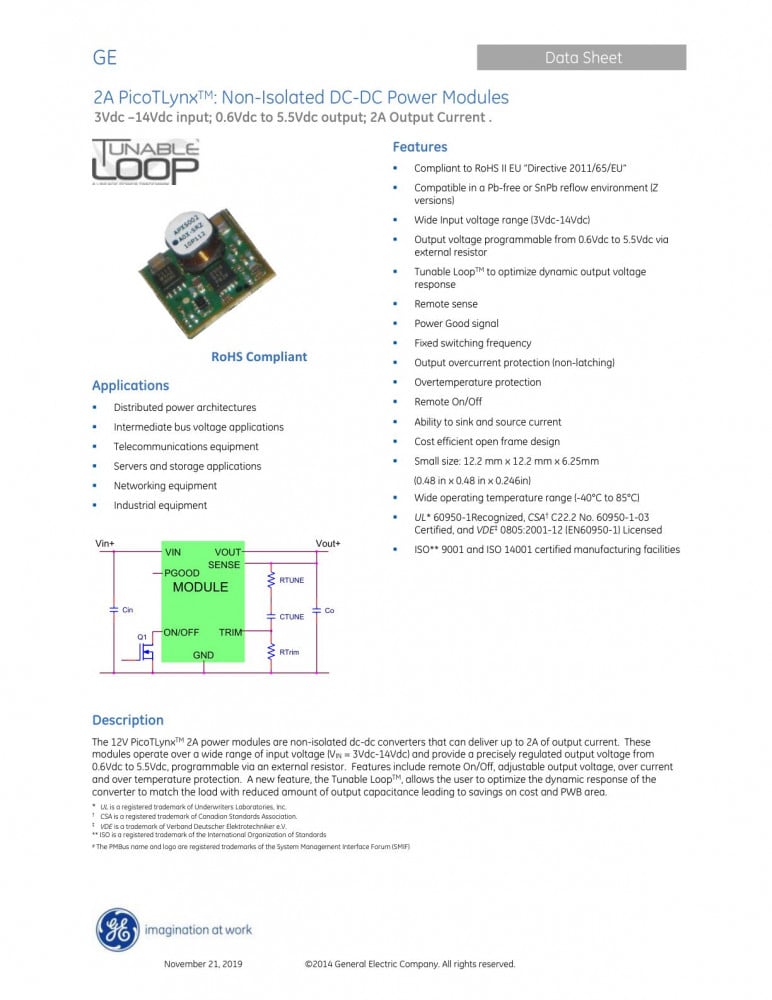 APXS002A0X-SRZ datasheet page 1