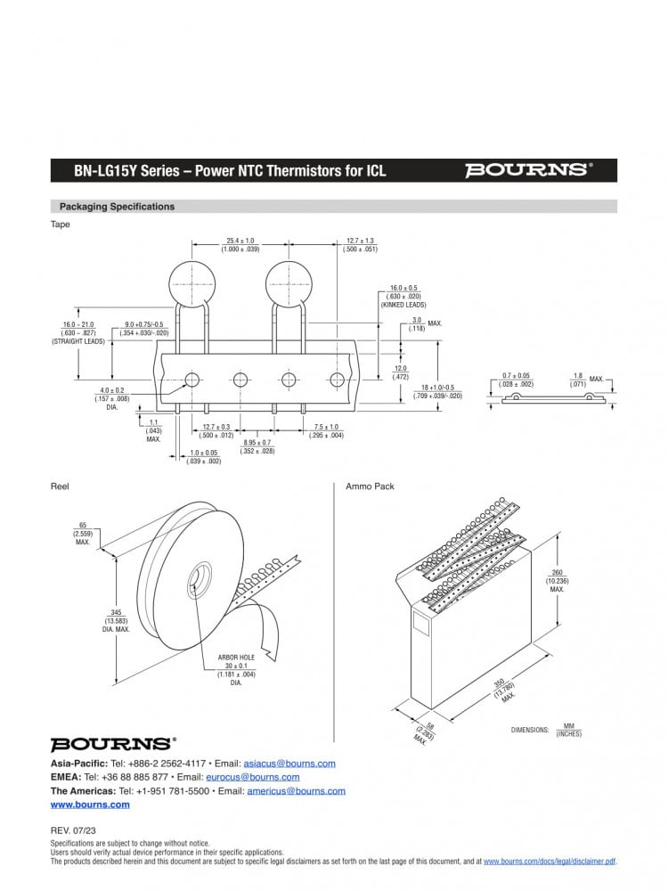 Bourns BN-LG15Y series datasheet page 4