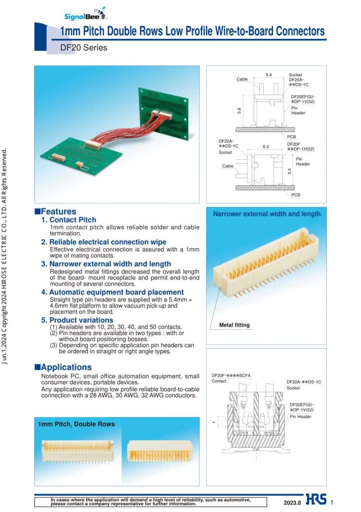 HRS DF20 Series document page 1