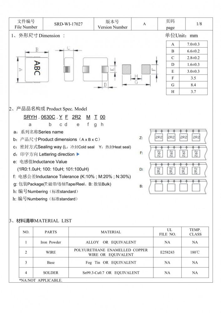 SOREDE specification page 3