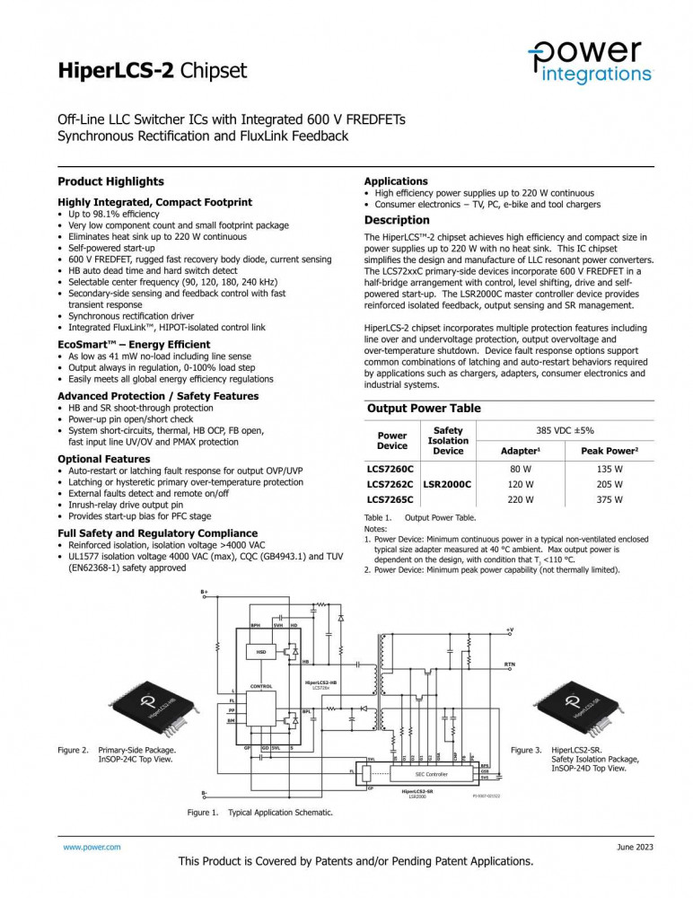 LCS7260C-TL datasheet page 1