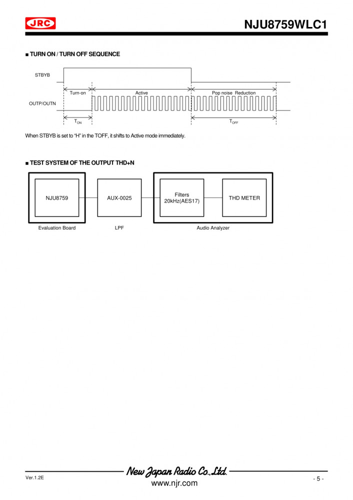 NJU8759 datasheet page 5