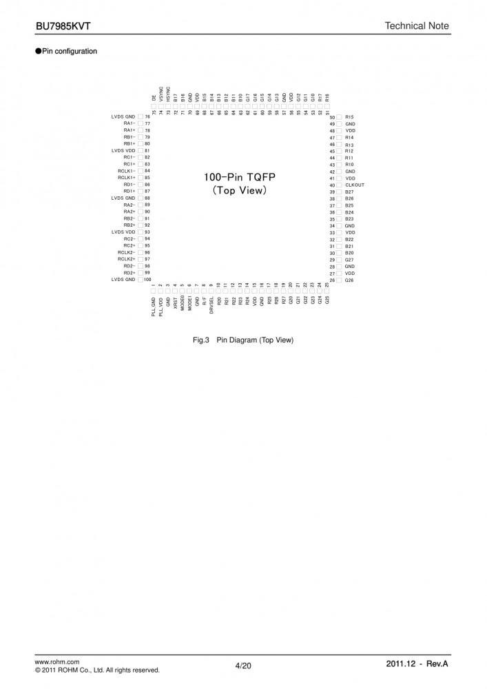BU7985KVT datasheet page 4