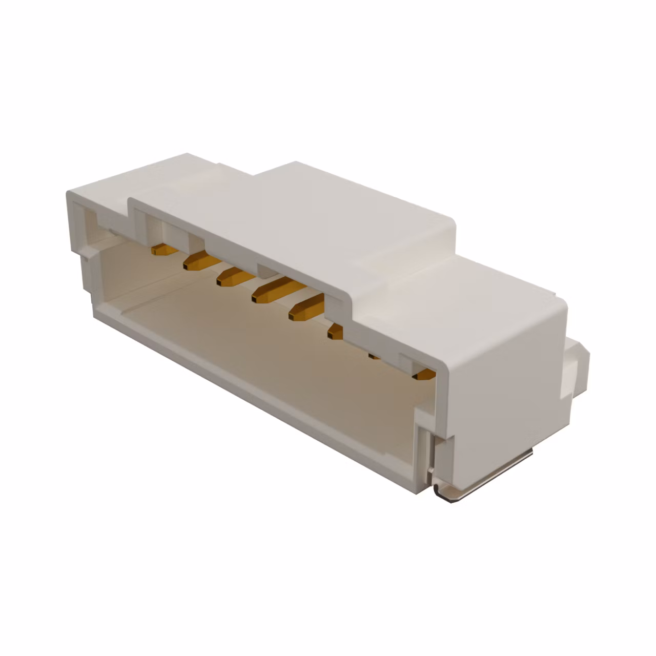 DuraClik Wire-to-Board Header, Single Row, Right-Angle, 8 Circuits, Gold  (Au) Plating, Natural for sale