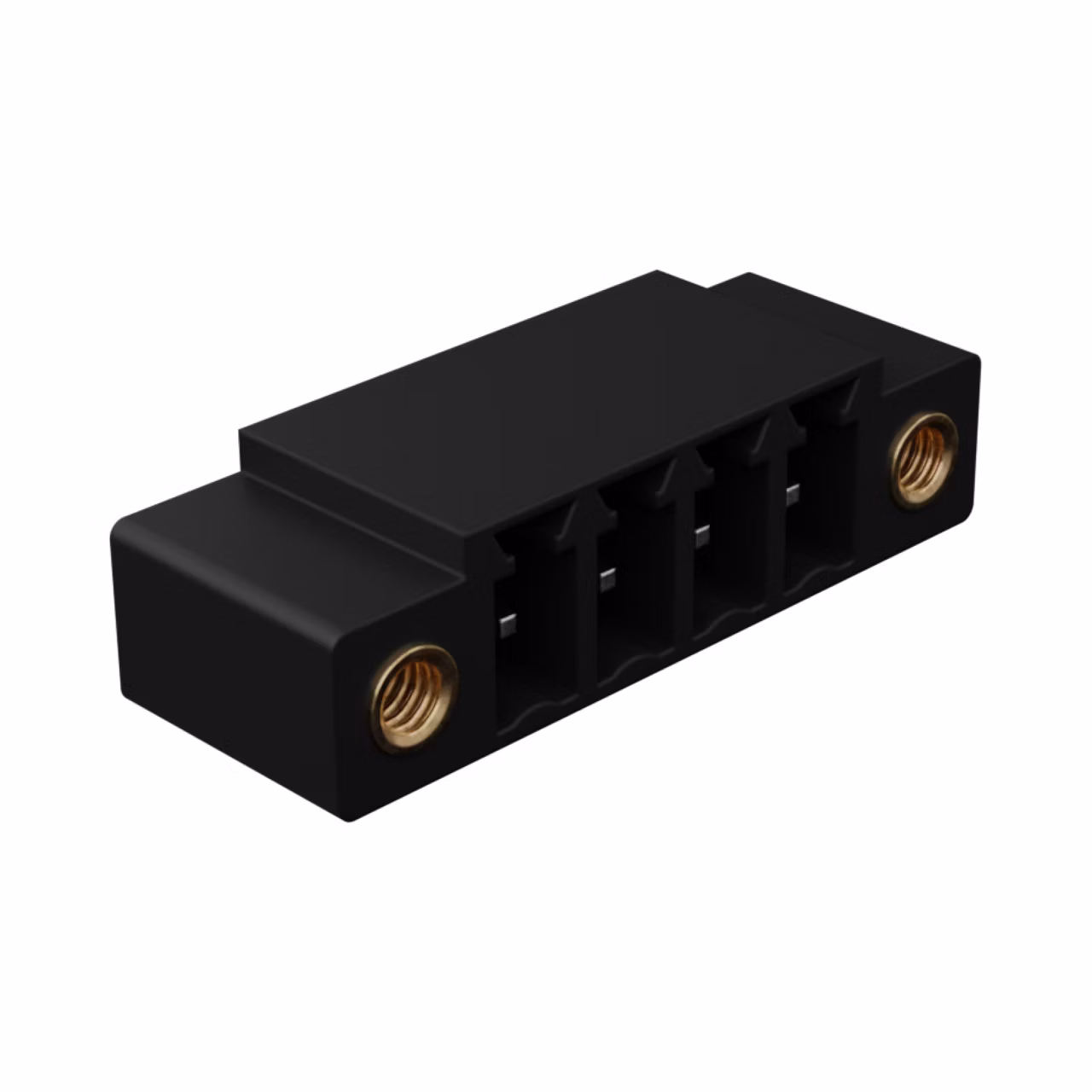 3.81mm Pitch Eurostyle Right-Angle PCB Header, with Threaded Retention Inserts, 4 Circuits for sale
