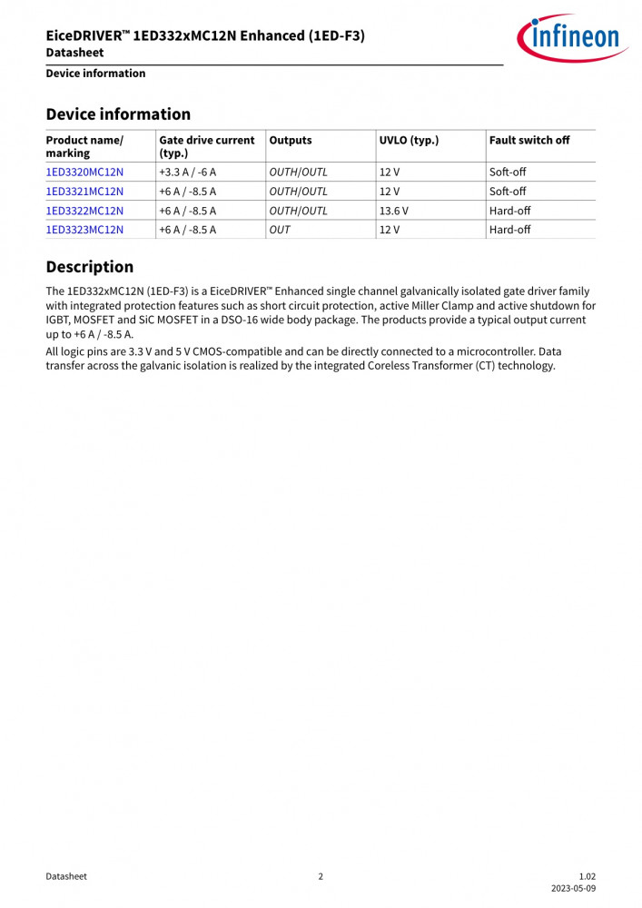 1ED3321MC12NXUMA1 datasheet page 2