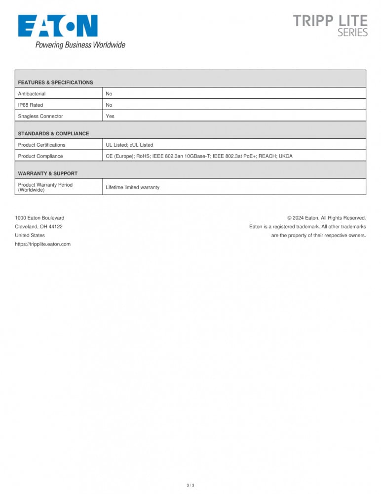 EATON N261-005-AQ technical document page 3