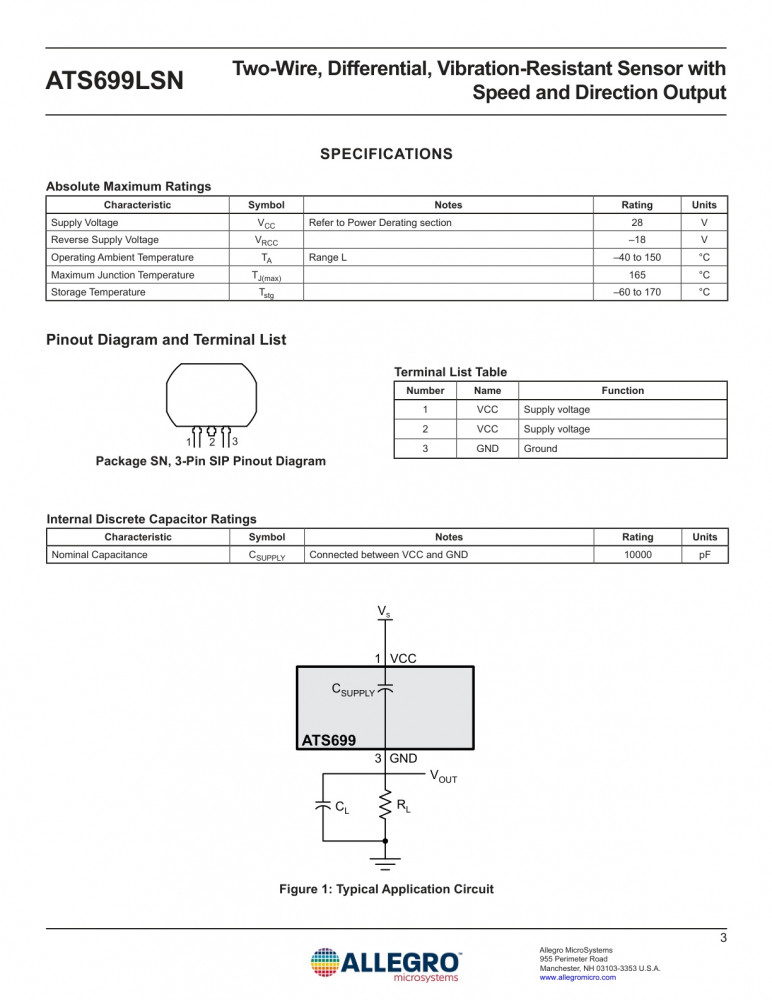 ATS699 datasheet page 3