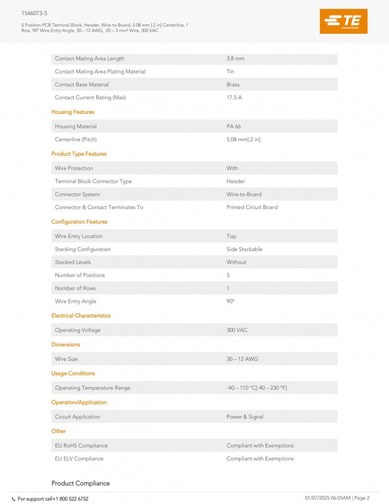 1546073-5 technical document page 2