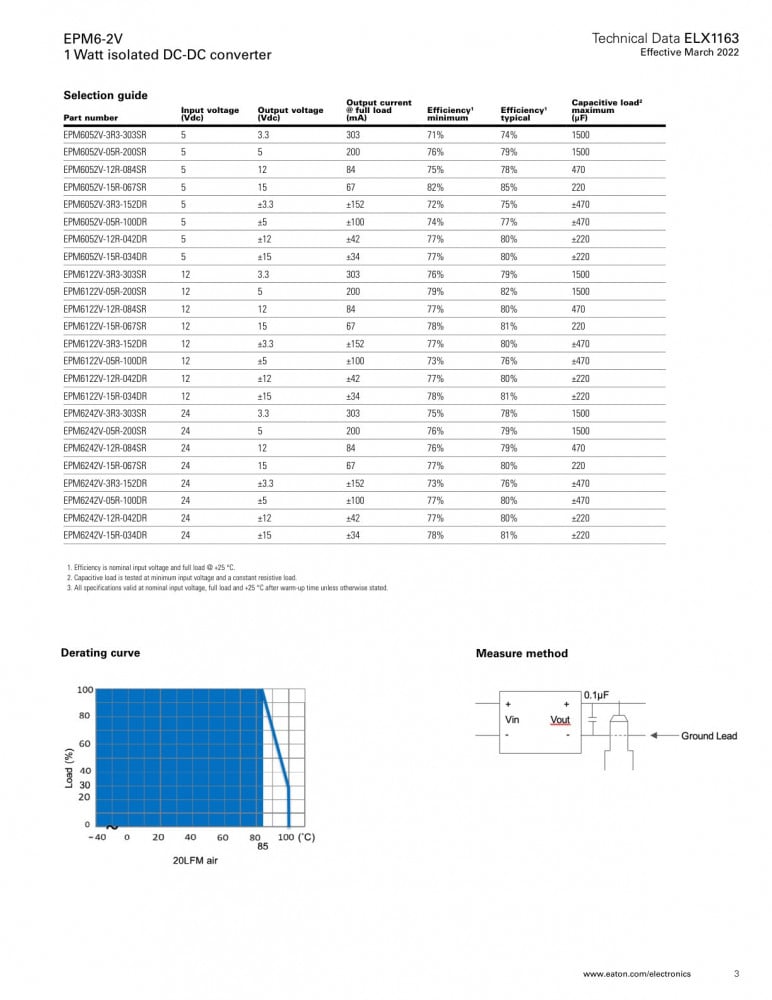 EPM6052V datasheet page 3