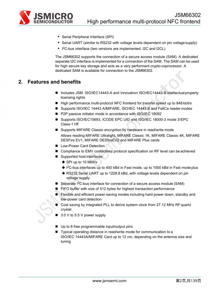 JSM66302 datasheet page 2