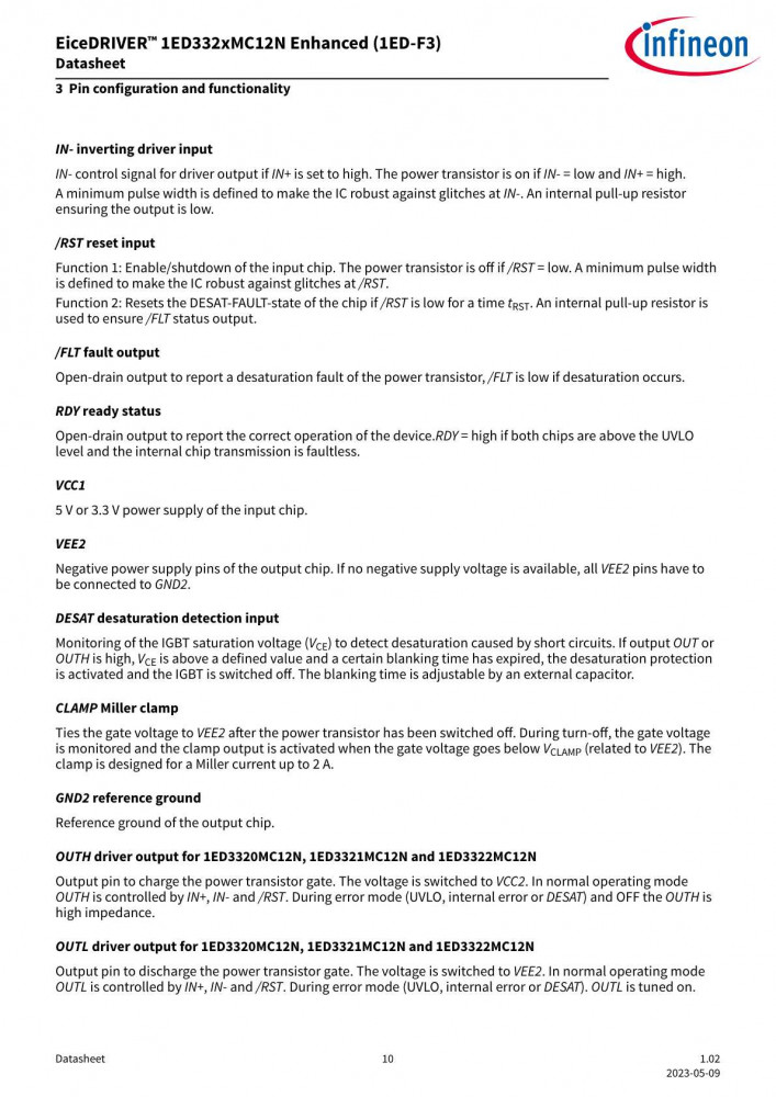 Infineon 1ED3322MC12NXUMA1 datasheet page 10