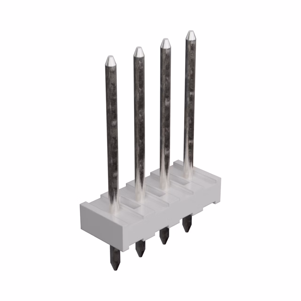KK 396 Wire-to-Board Header, Vertical Round Pin, 4 Circuits, Tin (Sn) Plating, with Mating Pin Length of 17.47mm (.688