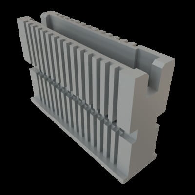Samtec TSDF-20-D-S Rectangular Connector Housing