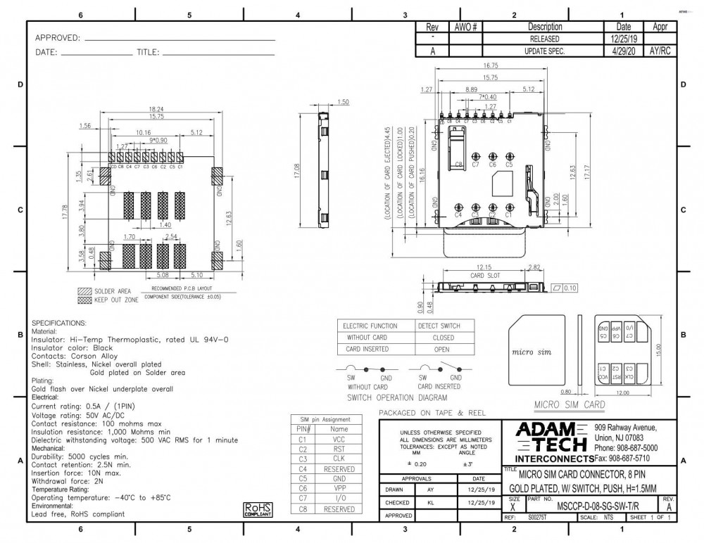 ADAM TECH MSCCP-D-08-SG-SW-TR documentation image