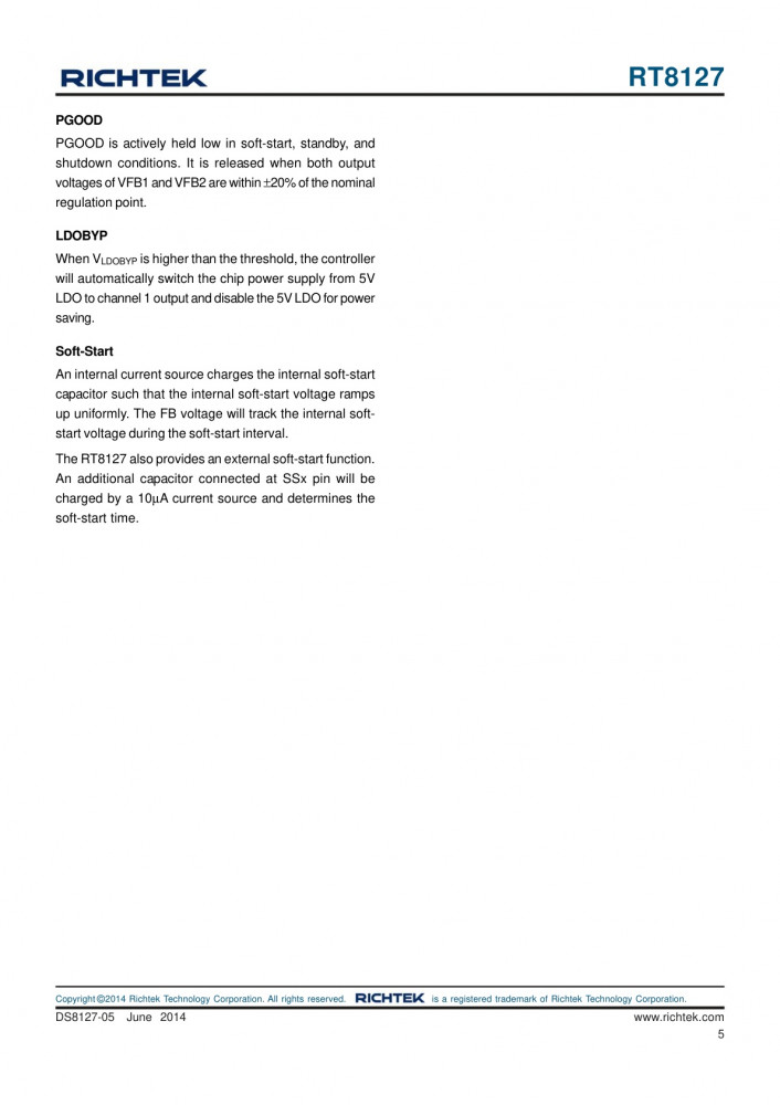RT8127 datasheet page 5