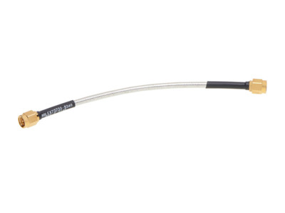 SMA Straight Plug to SMA Straight Bulkhead Jack on .141