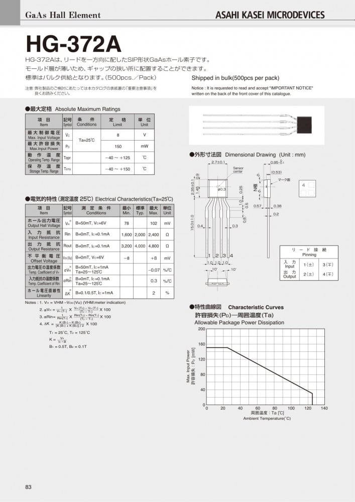 HG372A technical document page 1