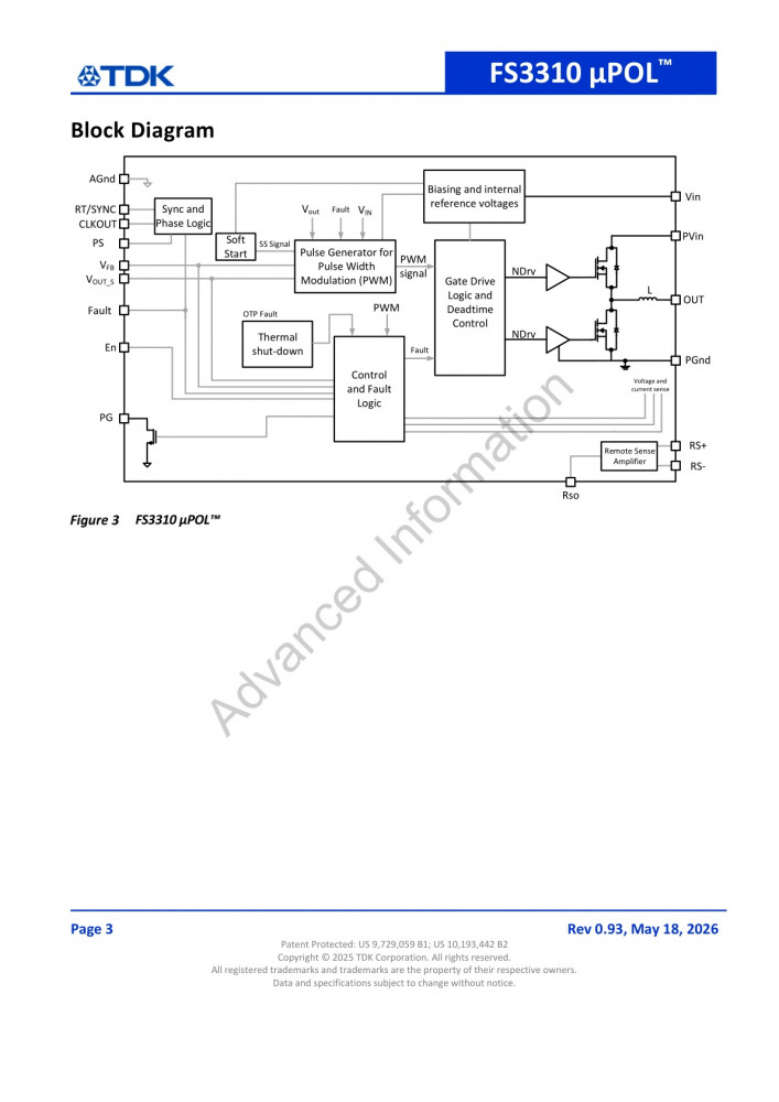 FS3310 technical document page 3