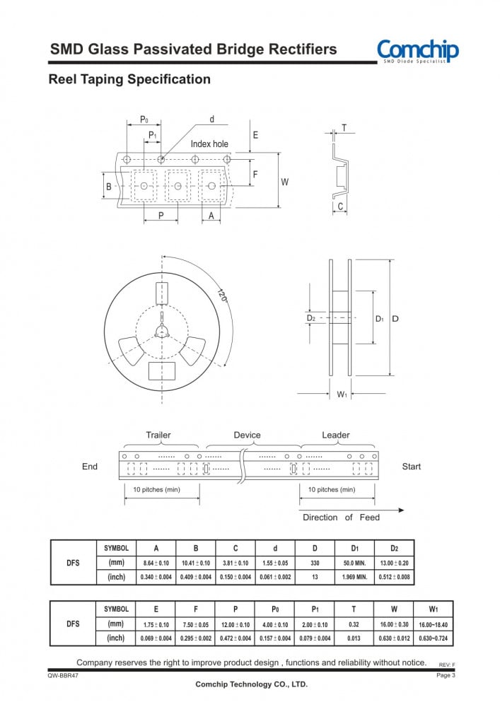 Comchip DF210ST-G datasheet page 3
