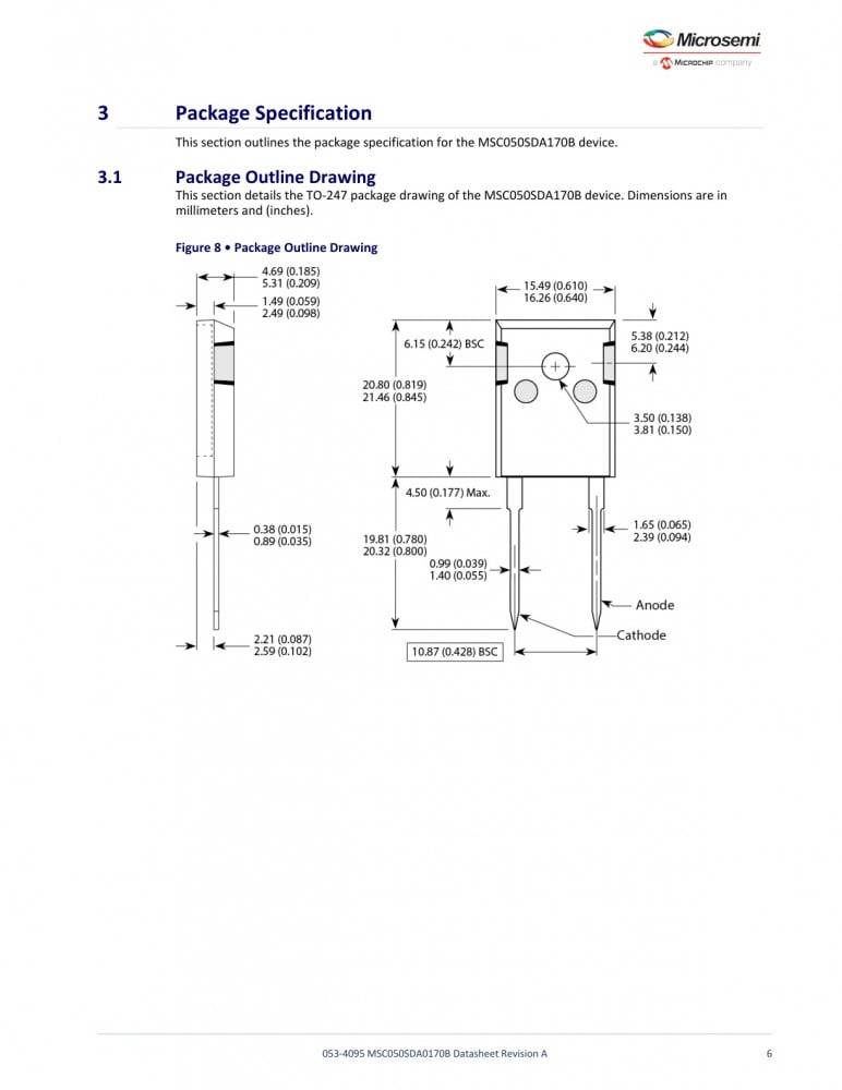 MSC050SDA170B datasheet page 6
