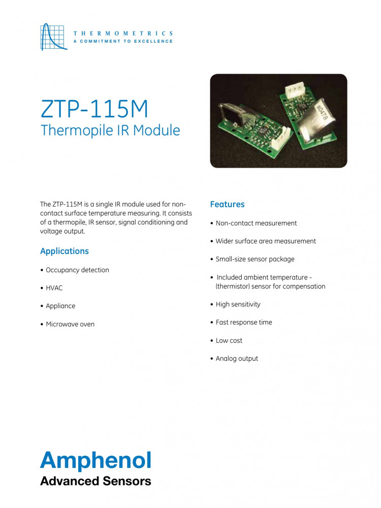 ZTP-115M datasheet page 1