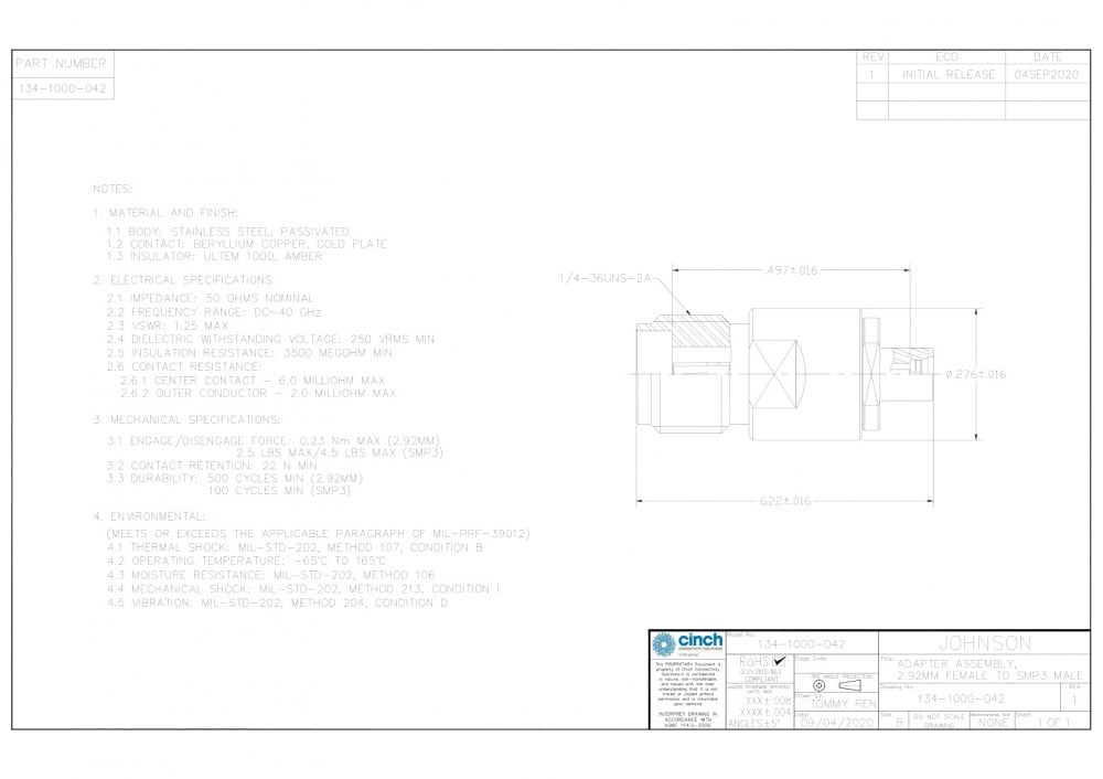 134-1000-042 technical drawing