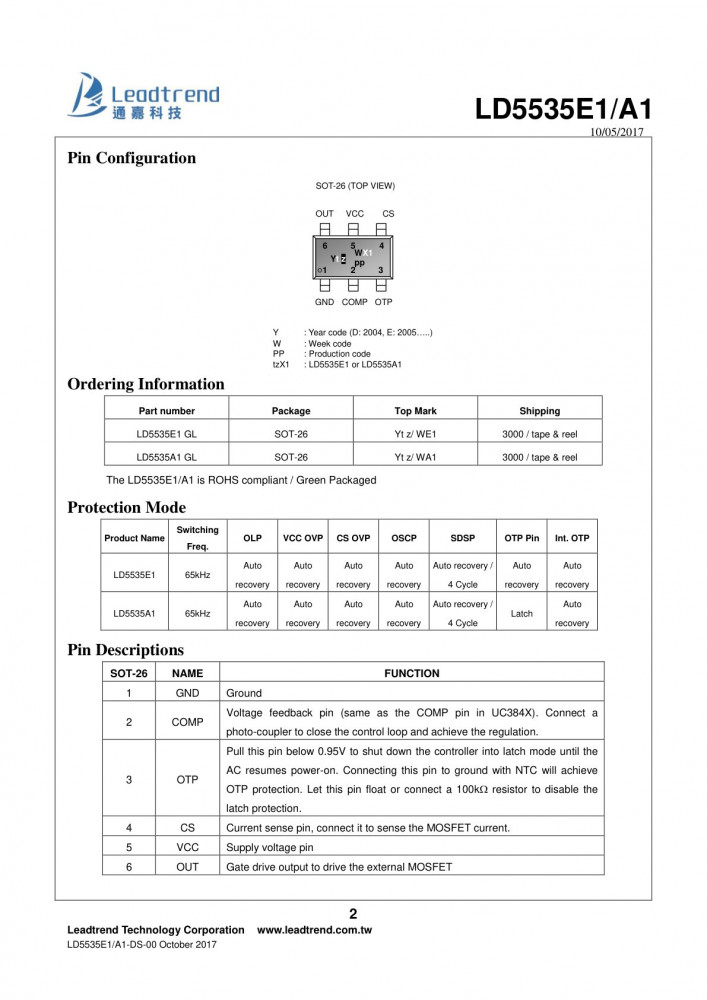 LD5535A1 datasheet page 2