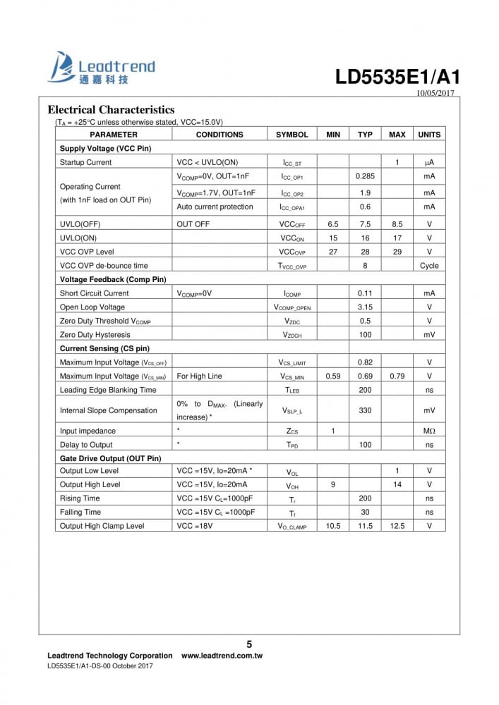 LD5535A1 datasheet page 5