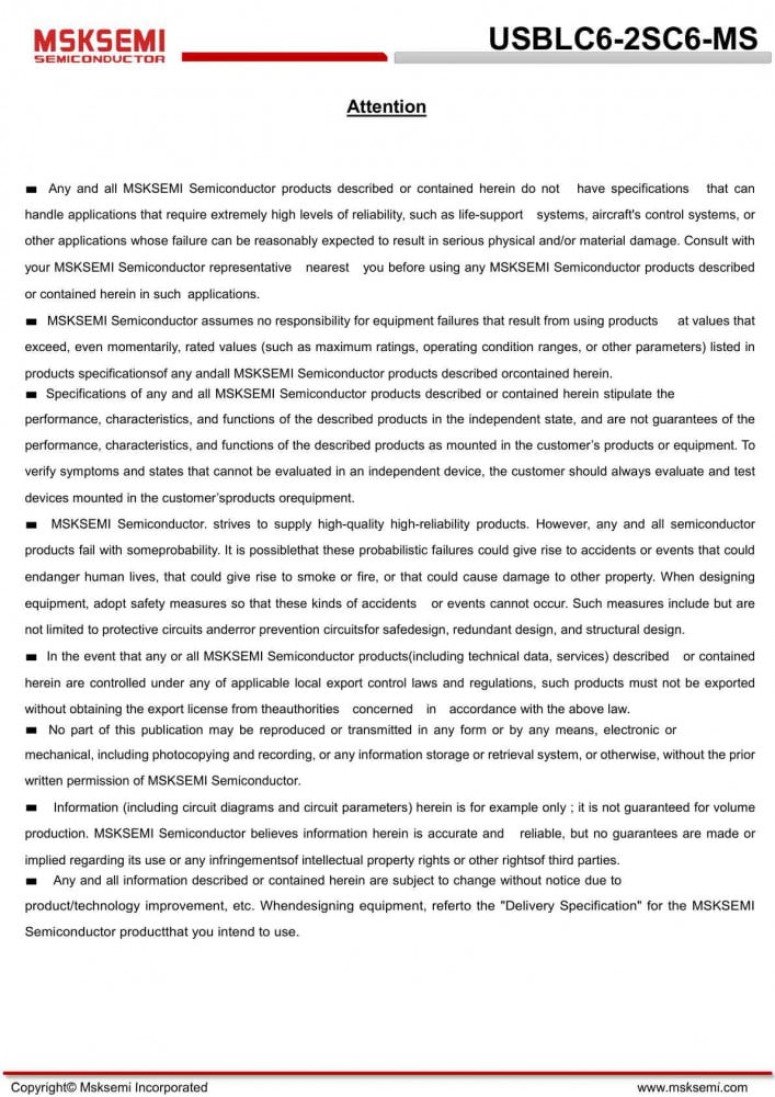 USBLC6-2SC6-MS datasheet page 6