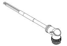 Mini-Change Single-Ended Cordset, 5 Poles, Female (90°) to Pigtail, 20-16 AWG, DeviceNet Mid Cable, 1.0m (3.28') Length