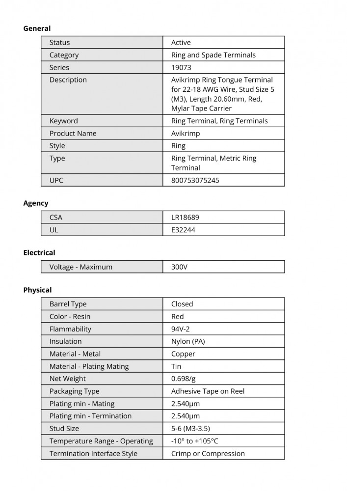 190730040 product document image, page 2