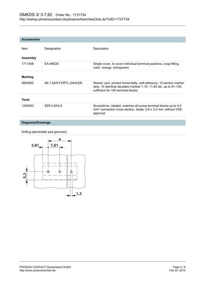 Phoenix Contact 1731734 technical document page 4