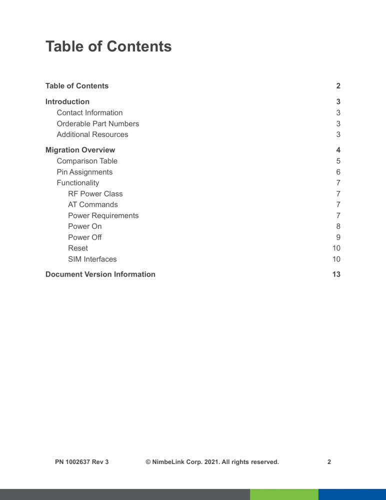 NL-SW-LTE-QBG96 technical document page 2