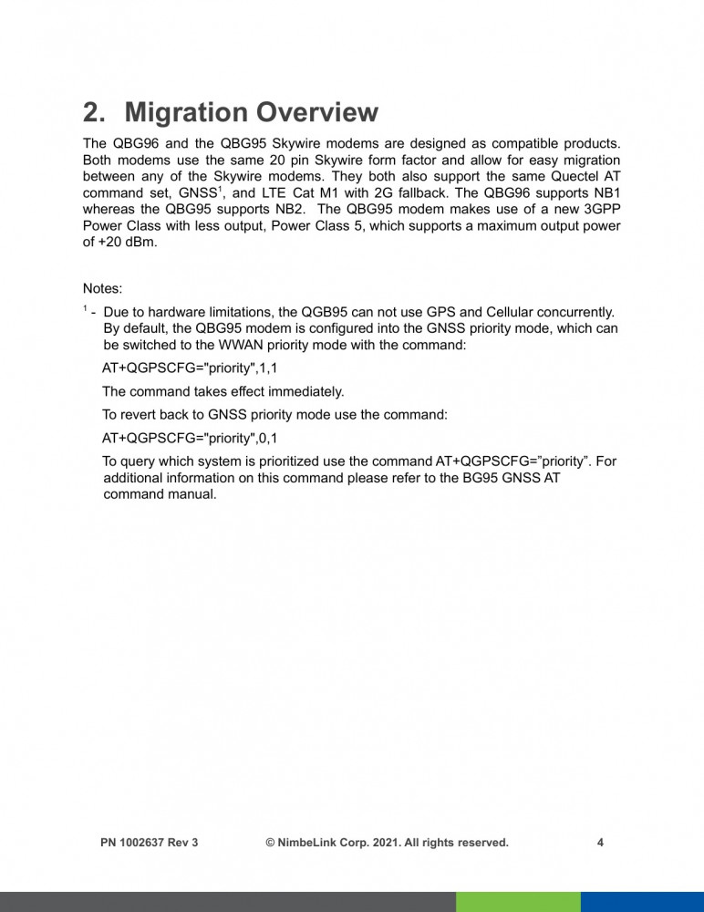NL-SW-LTE-QBG96 technical document page 4