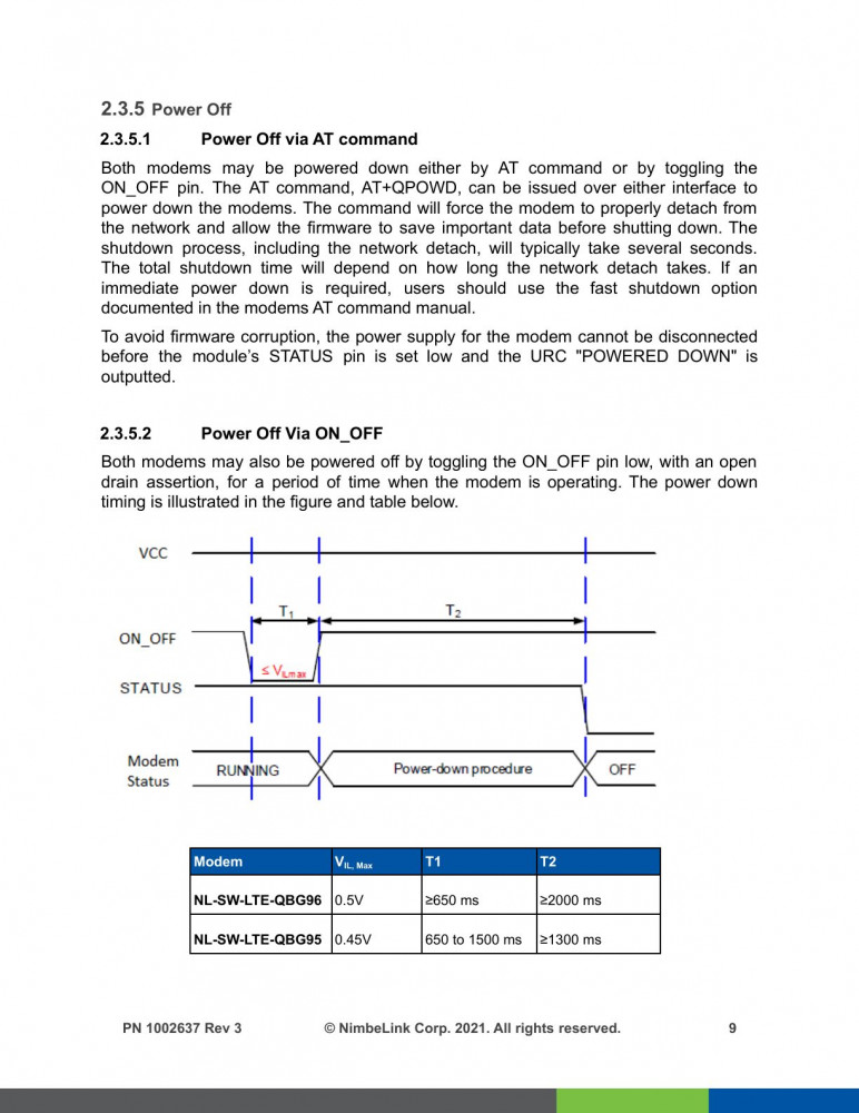 NL-SW-LTE-QBG96 technical document page 9