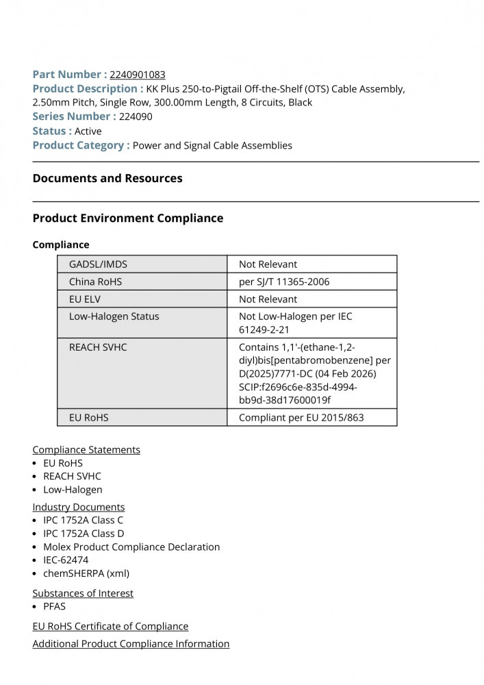 Product document image, page 1
