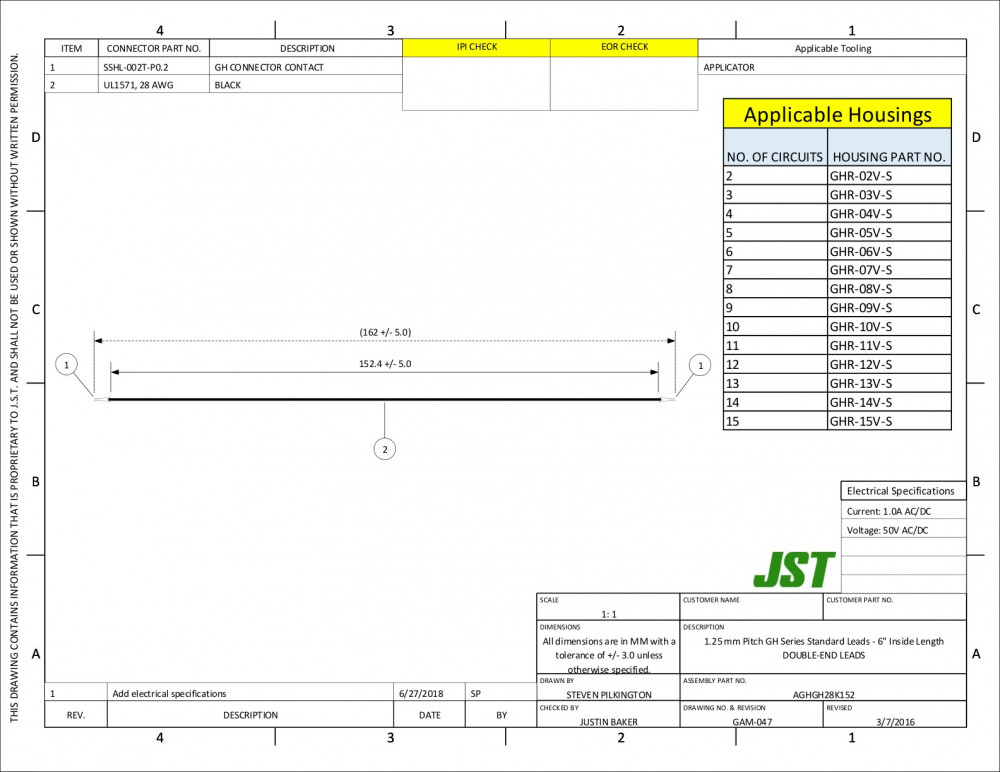 JST AGHGH28K152 technical document preview