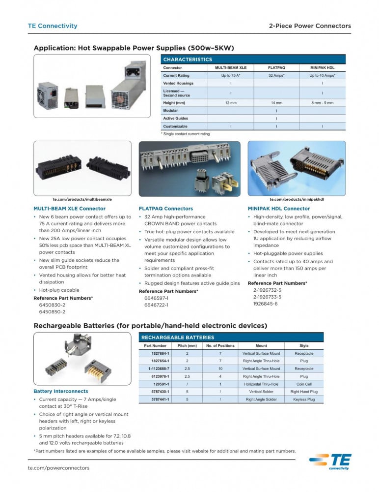 TE Connectivity power connector guide page 2