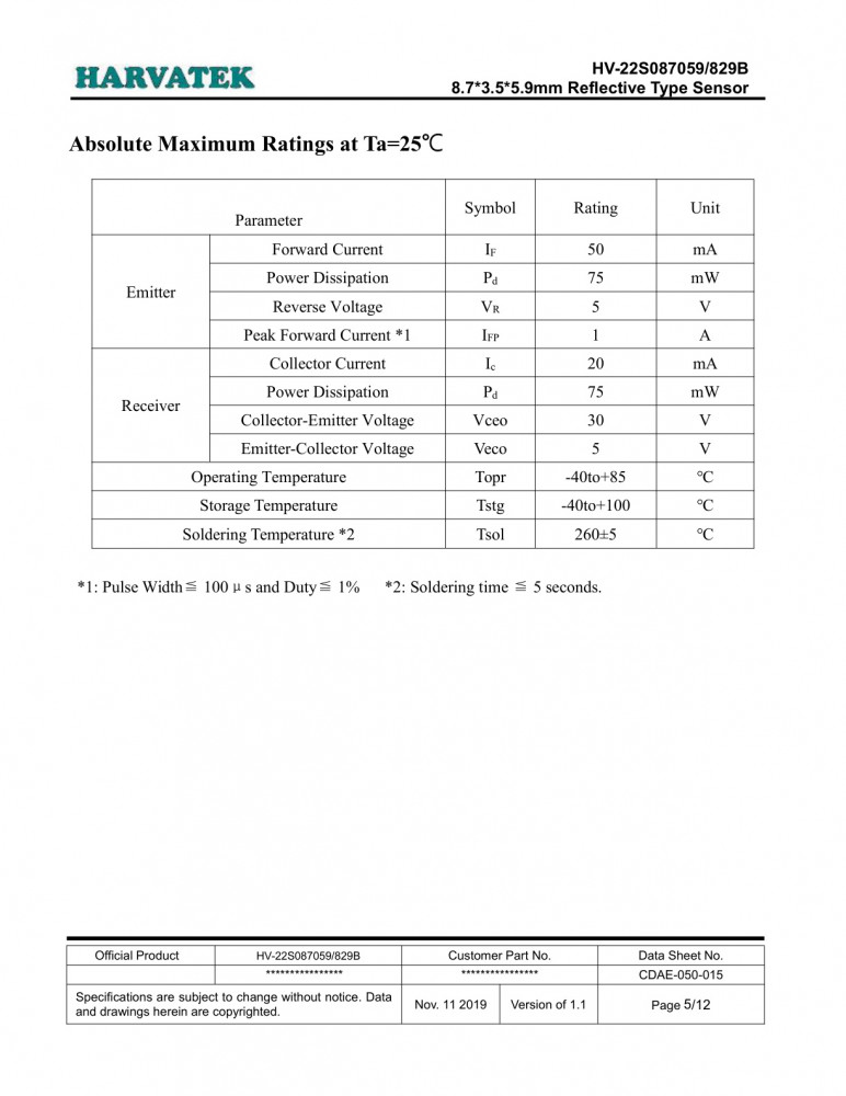 HV-22S087059/829B datasheet page 5