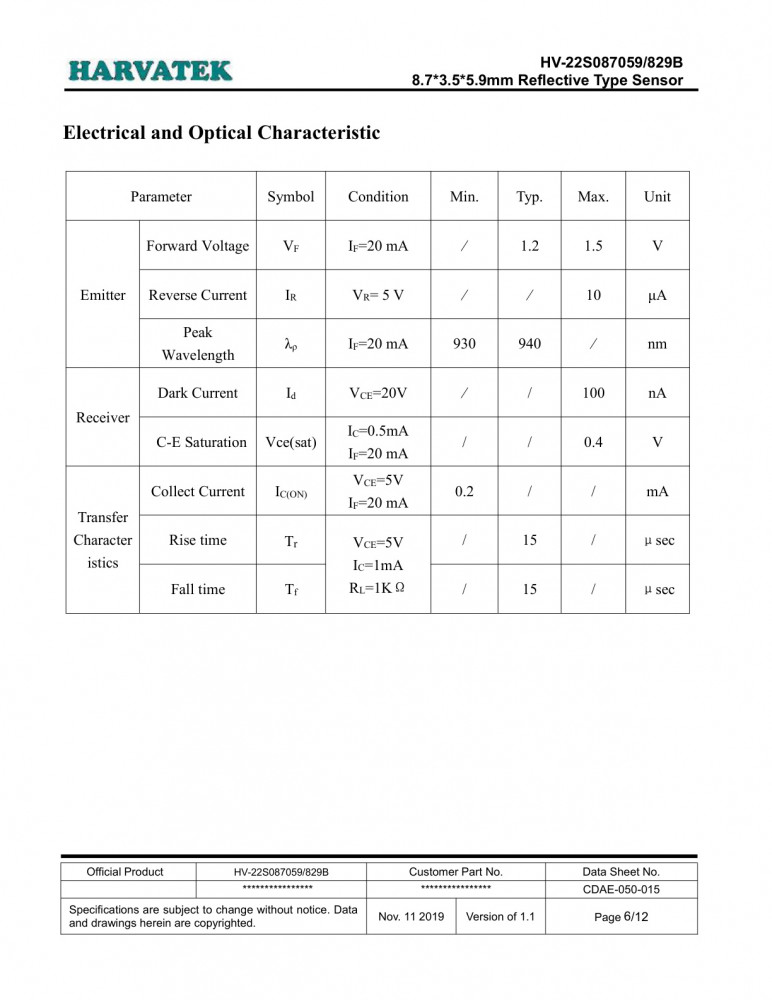 HV-22S087059/829B datasheet page 6