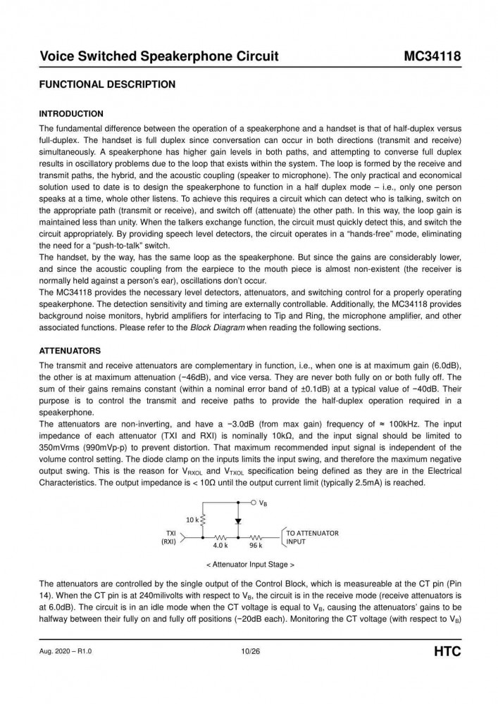 MC34118D datasheet page 10