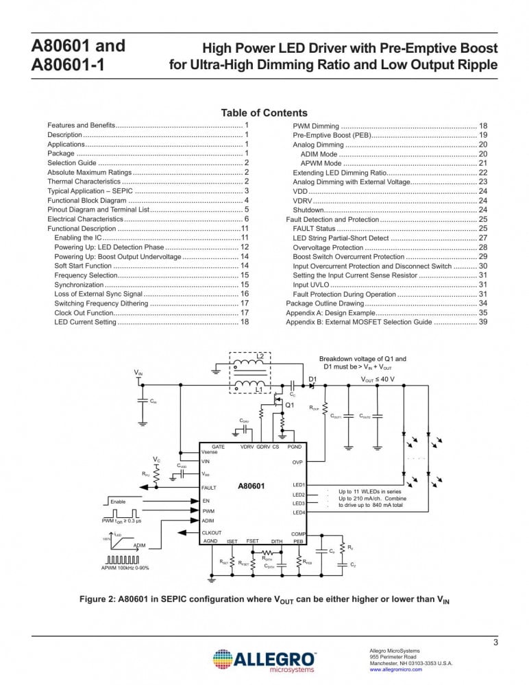 A80601 datasheet page 3