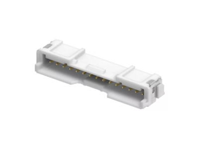 2.00mm Pitch, Micro-Lock Plus PCB Header, Single Row, Right-Angle, Surface Mount, 0.10µm Gold Plating, Positive Lock, 10 Circuits, Low-Halogen, Natural (White)