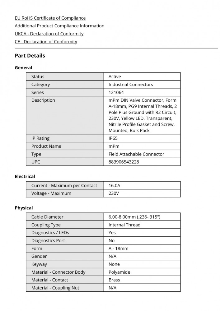 MOLEX S53 series document page 2