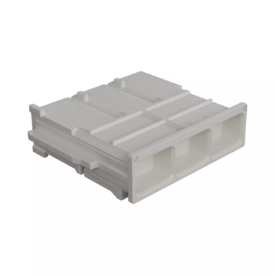 MX-DaSH 6.3/4.8K Terminal Receptacle Cartridge, 3 Circuits, Keying Option B, Natural (White) for sale