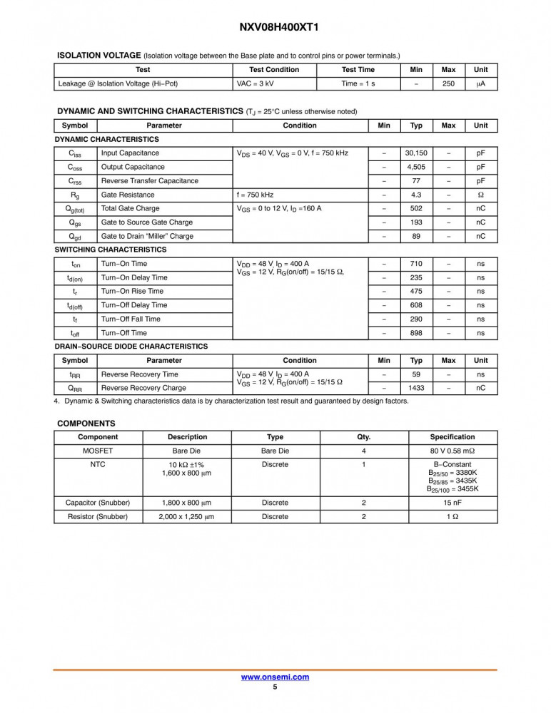 NXV08H400XT1 datasheet page 5