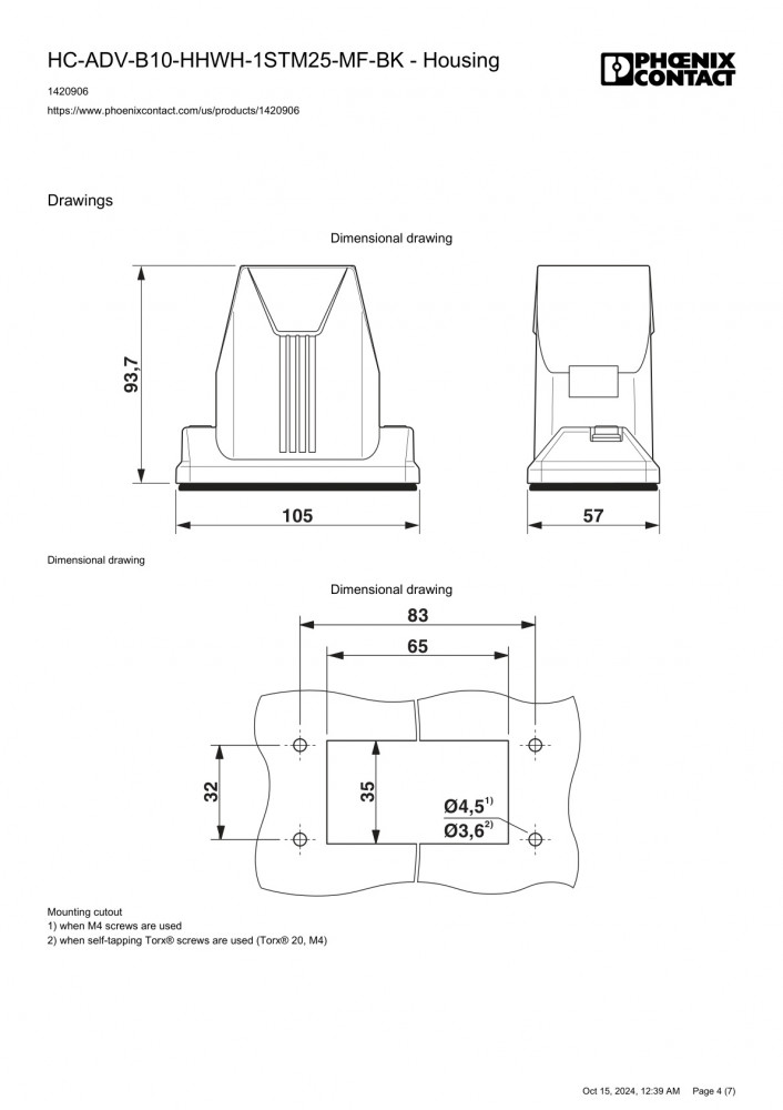 Phoenix Contact 1420906 technical document page 4