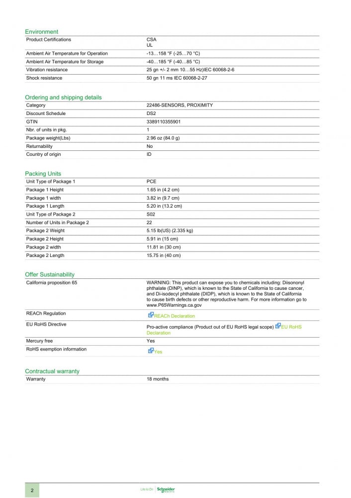 XS9F111A1L2 technical document page 2
