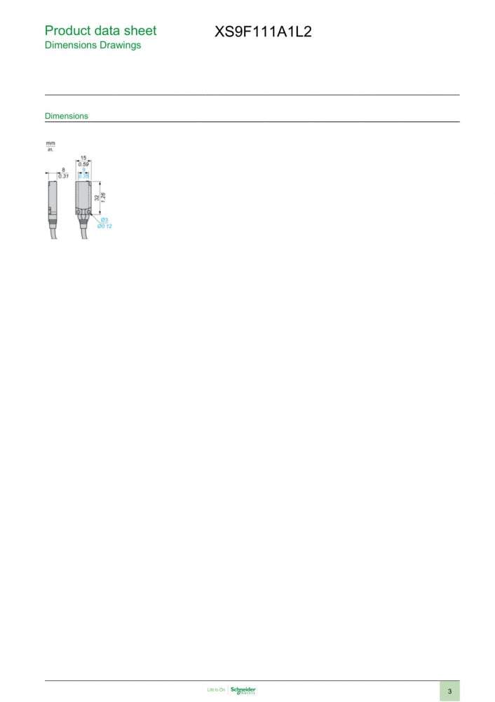 XS9F111A1L2 technical document page 3